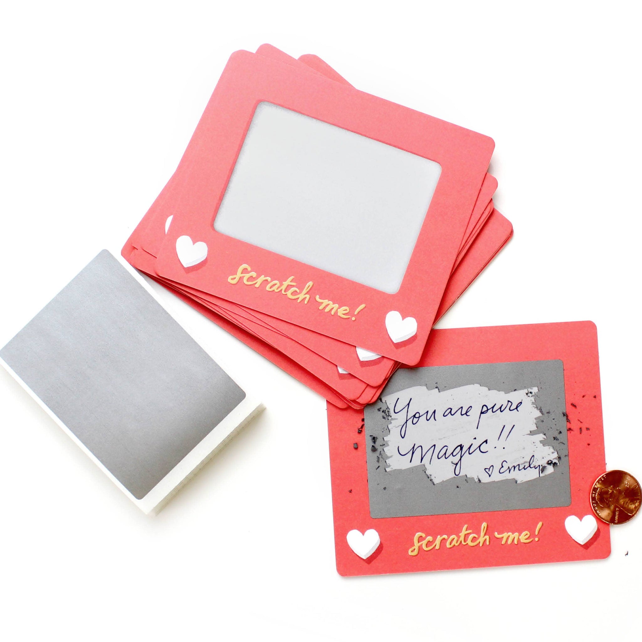 Scratch-off Valentine Cards - Scratch-A-Sketch